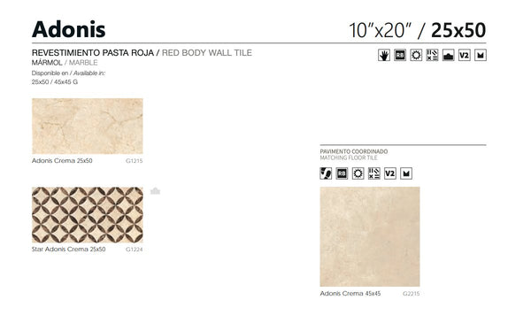 Tiles - Ceramica ADONIS - several sizes and colors – Infinity Carrelage ...