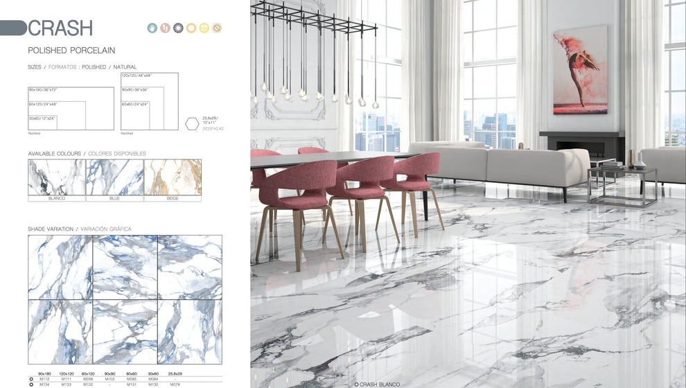 Tiles - CRASH Porcelain Polished - Rectified – Infinity Carrelage ...